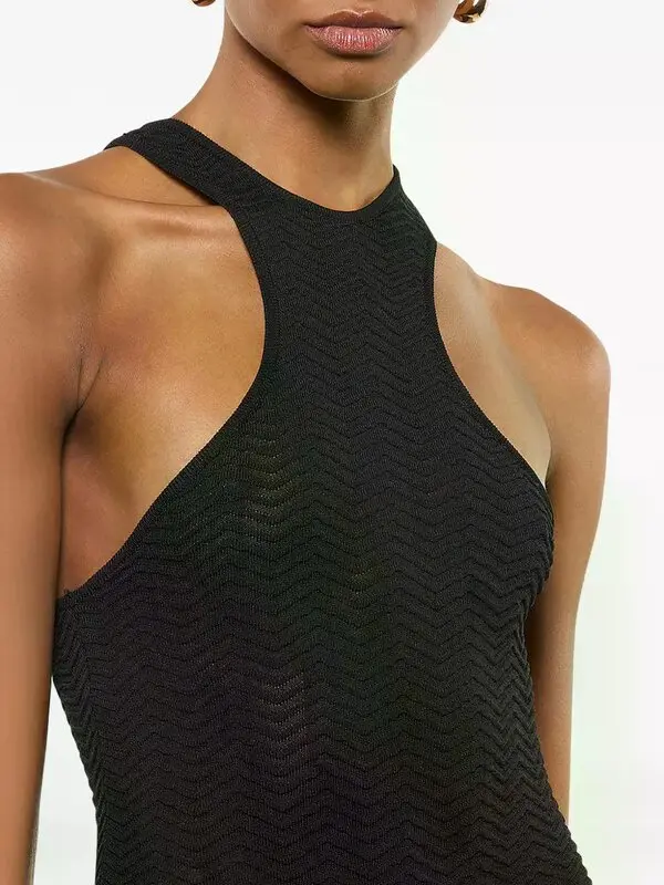 LANEUS Sleeveless Halterneck Body