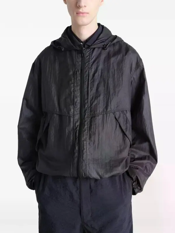 LEMAIRE Lightweight Nylon Windbreaker - Black