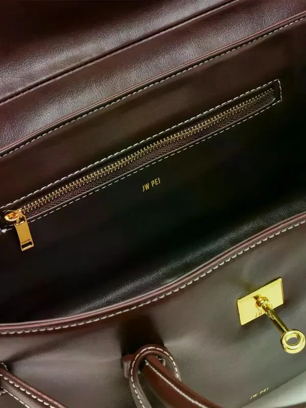 Jw Pei Yara Top-handle Lock Shoulder Bag - Brown
