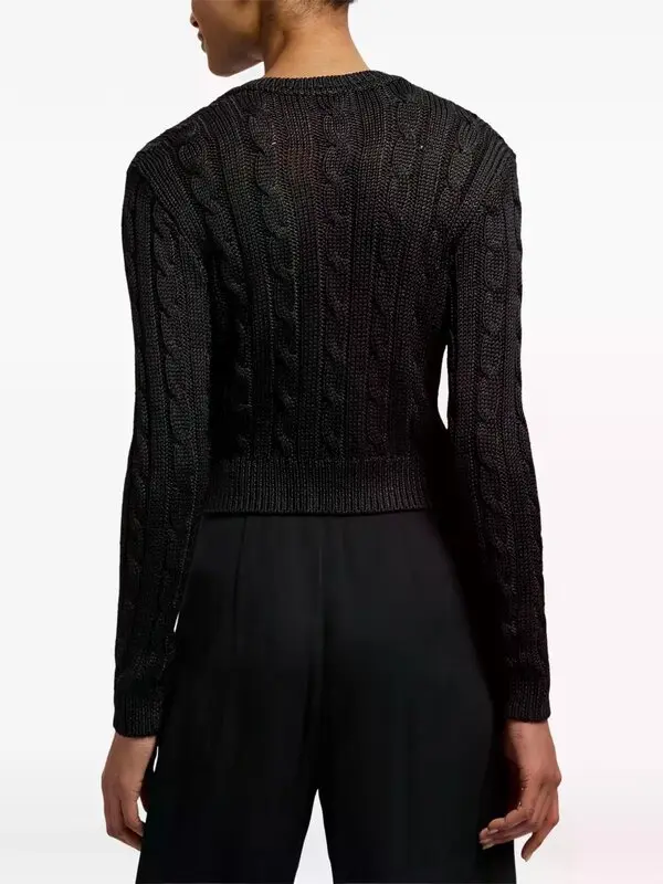 Ralph Lauren Cable Knit Cropped Cardigan