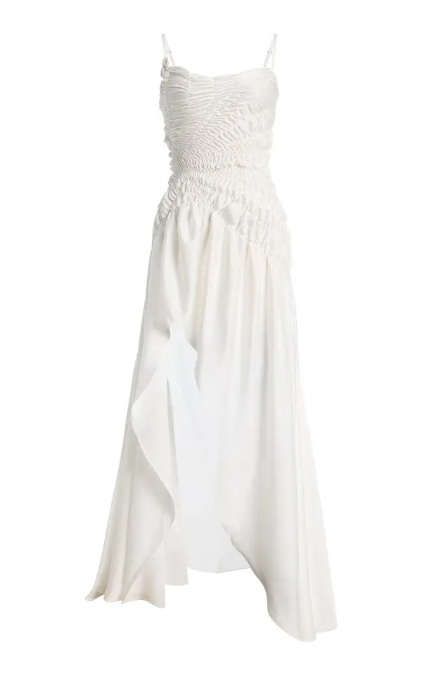 GEORGIA HARDINGE Eclipse Satin Maxi Dress - Ivory