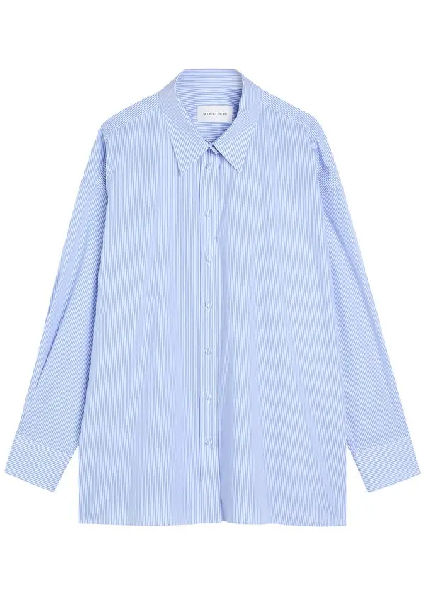 ARMARIUM Striped Cotton Shirt - Blue