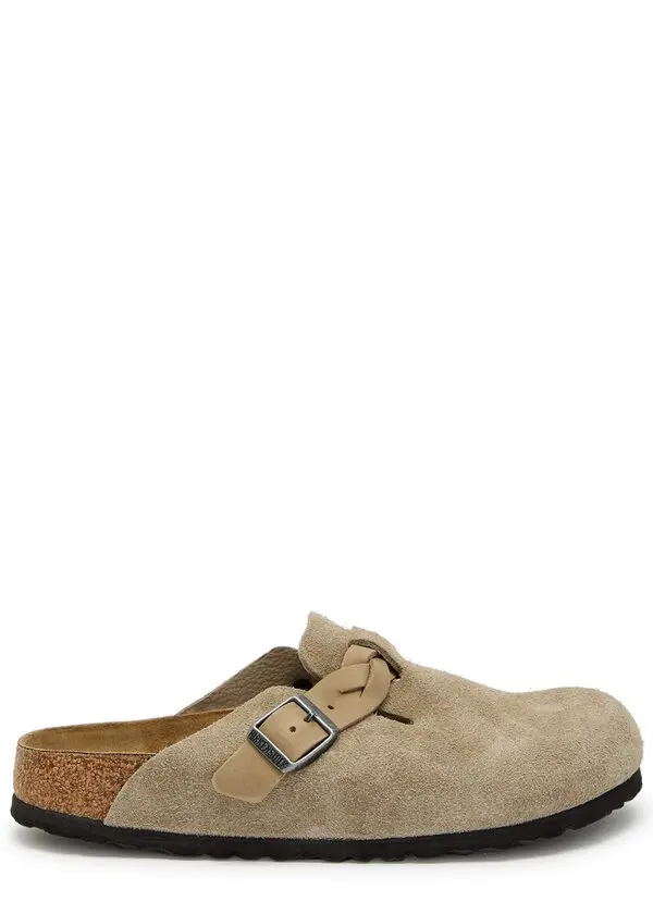 BIRKENSTOCK Boston Braided Suede Clogs