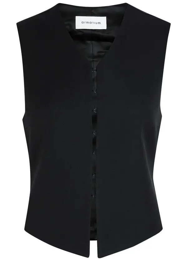 ARMARIUM Wool And Satin Vest
