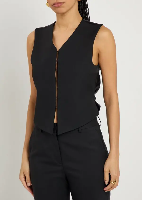 ARMARIUM Wool And Satin Vest