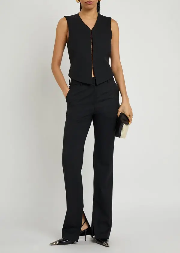 ARMARIUM Wool And Satin Vest