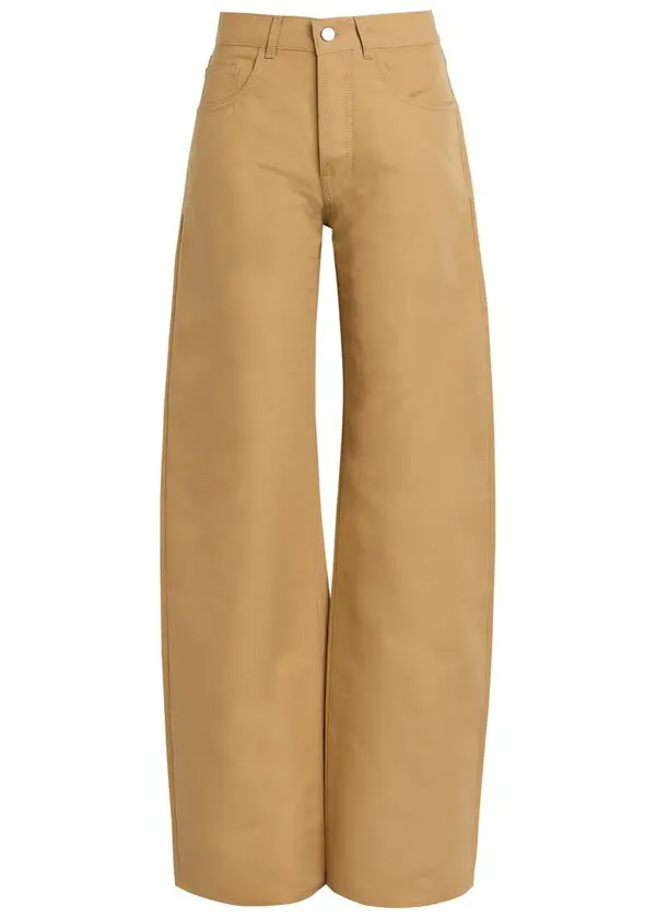 ARMARIUM Luke Wide-leg Cotton Trousers - Camel