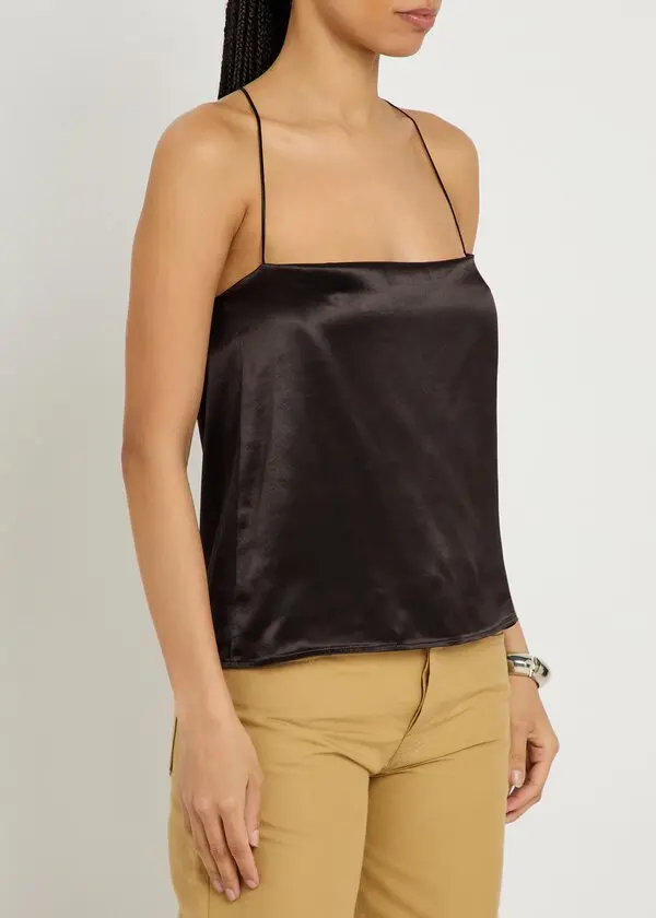 ARMARIUM Draped Back Satin Top
