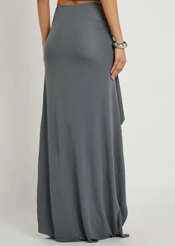 Christopher Esber Orica Cut-out Jersey Maxi Skirt