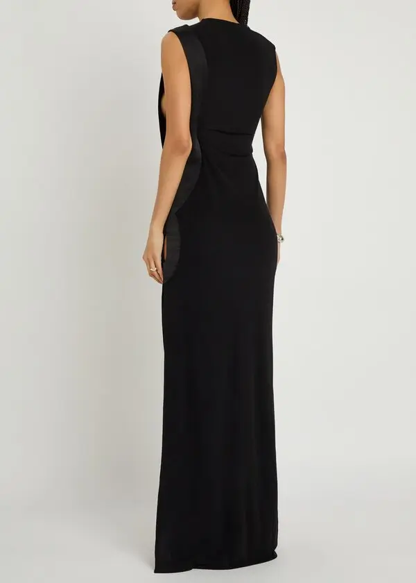 Christopher Esber Infinity Cut-out Jersey Maxi Dress