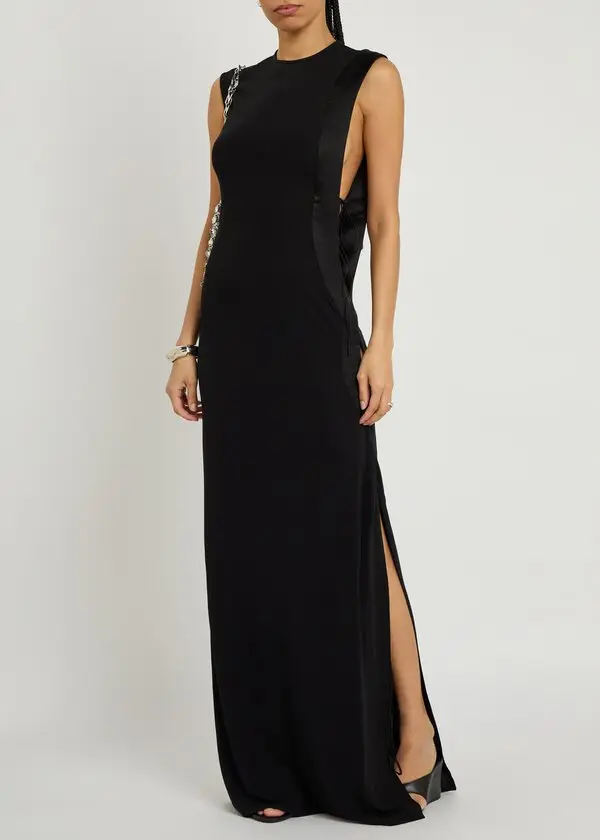 Christopher Esber Infinity Cut-out Jersey Maxi Dress