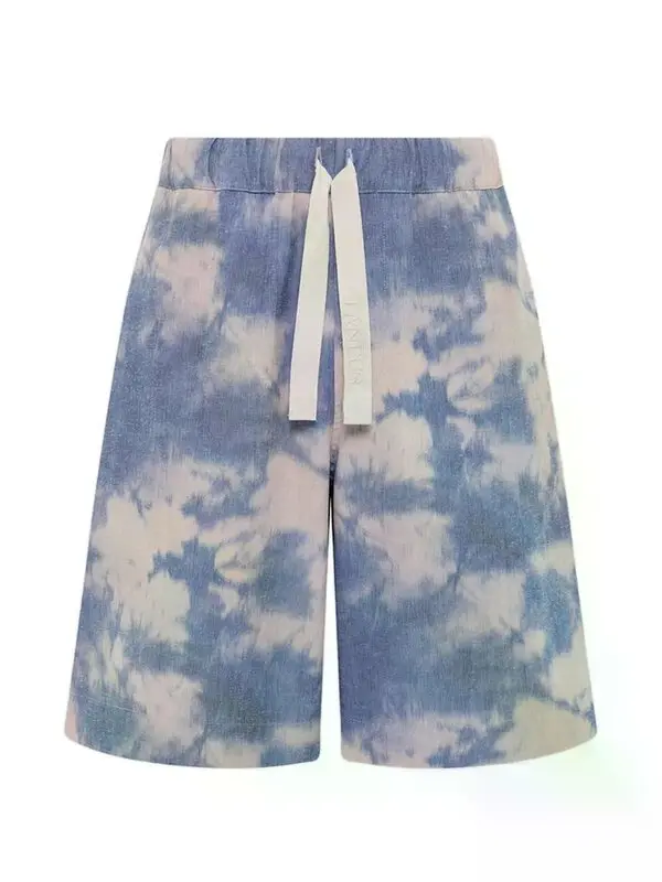 LANEUS Tie-dye Drawstring Shorts