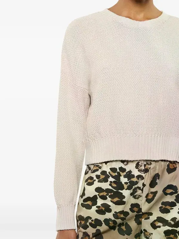 LANEUS Crew Neck Knitted Sweater