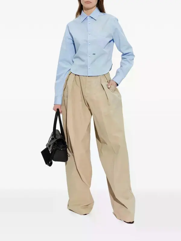 Dsquared2 Pleated Wide Leg Palazzo Pants