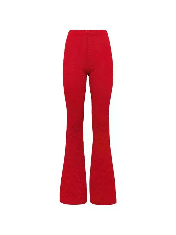 LANEUS Knit Flared Trousers