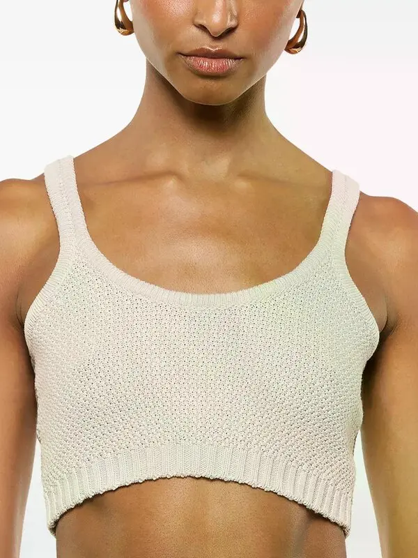 LANEUS Knitted Top - Neutrals
