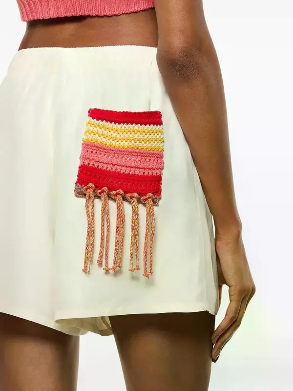 LANEUS Crochet Pocket Shorts