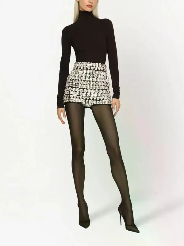 Dolce & Gabbana High-waisted Embellished Briefs