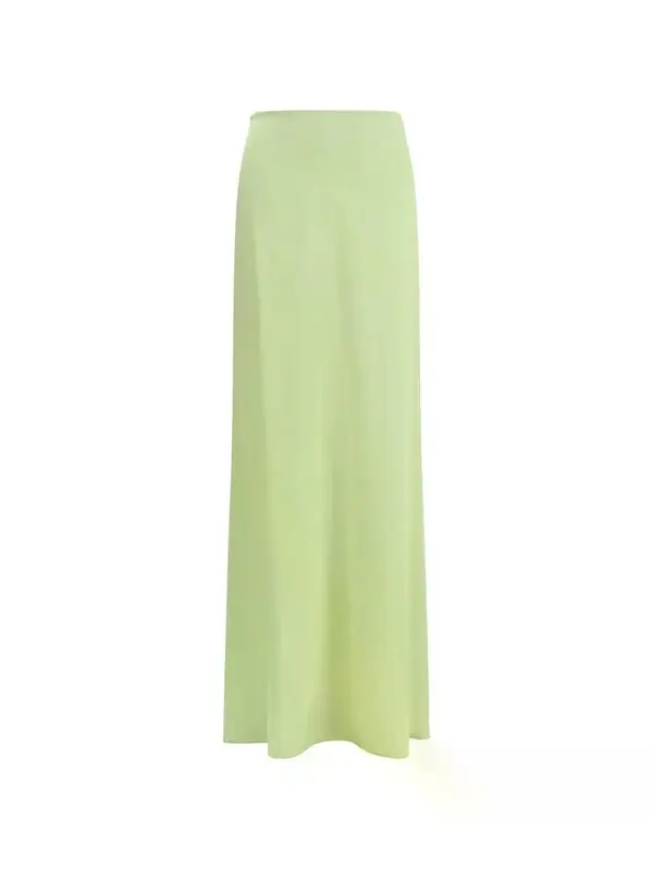 KRISTINA TI Straight Maxi Skirt - Green