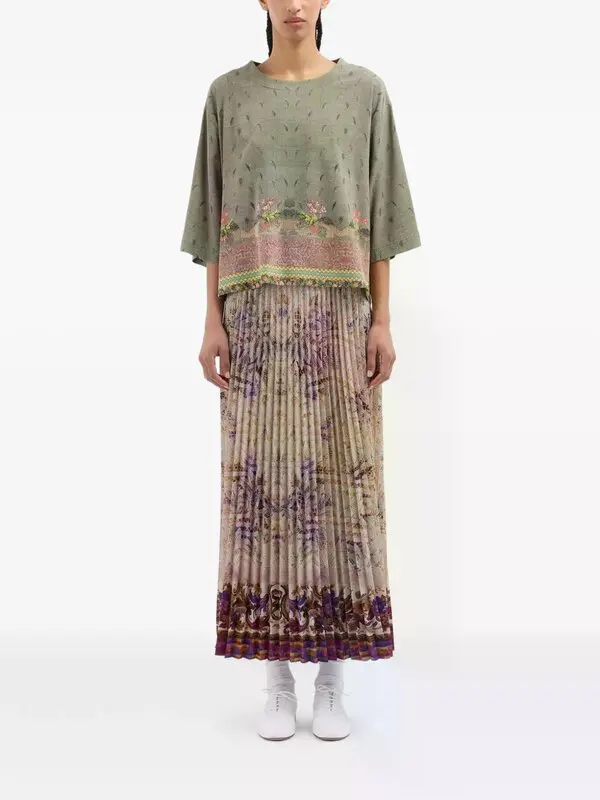 PIERRE-LOUIS MASCIA Floral Print Boxy T-shirt