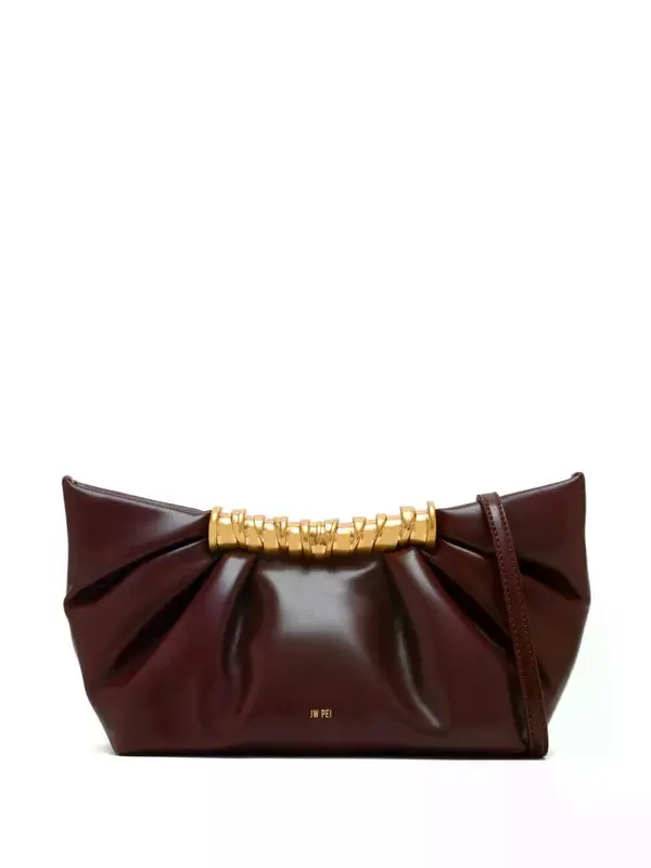 Jw Pei Leia Ruched Clutch Bag - Brown