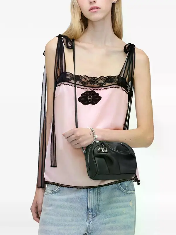 Marc Jacobs The Micro Bauletto Wave Tote Bag - Black