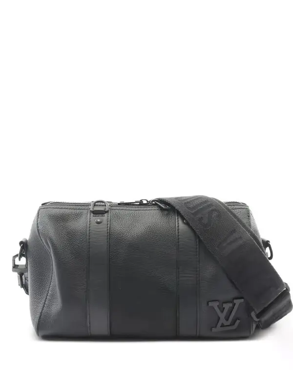 LOUIS VUITTON 2021 City Keepall Tote Bag - Black