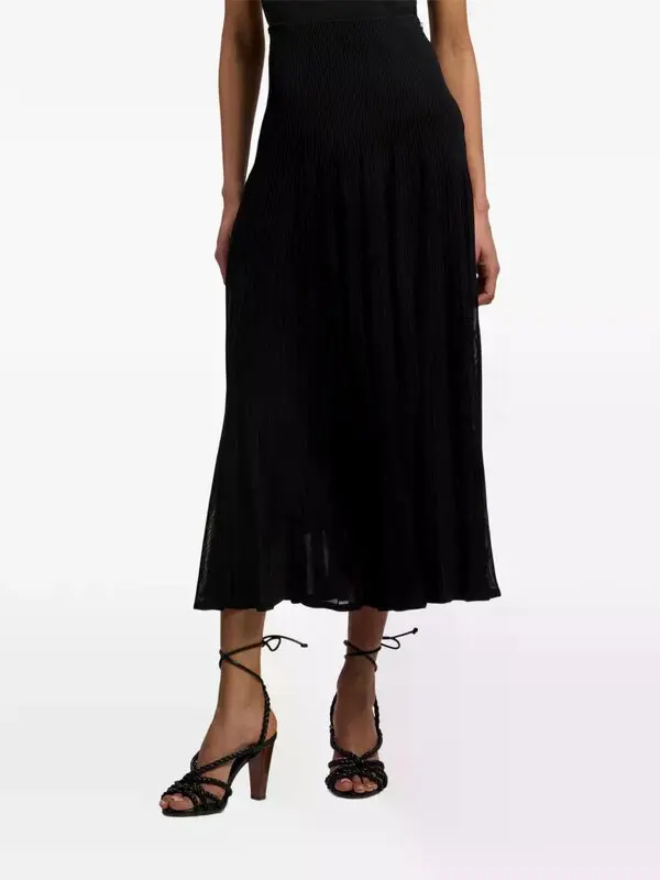 Ralph Lauren Celia Ottoman Pleated Skirt