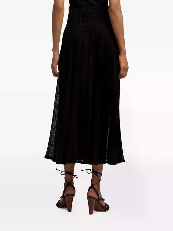 Ralph Lauren Celia Ottoman Pleated Skirt