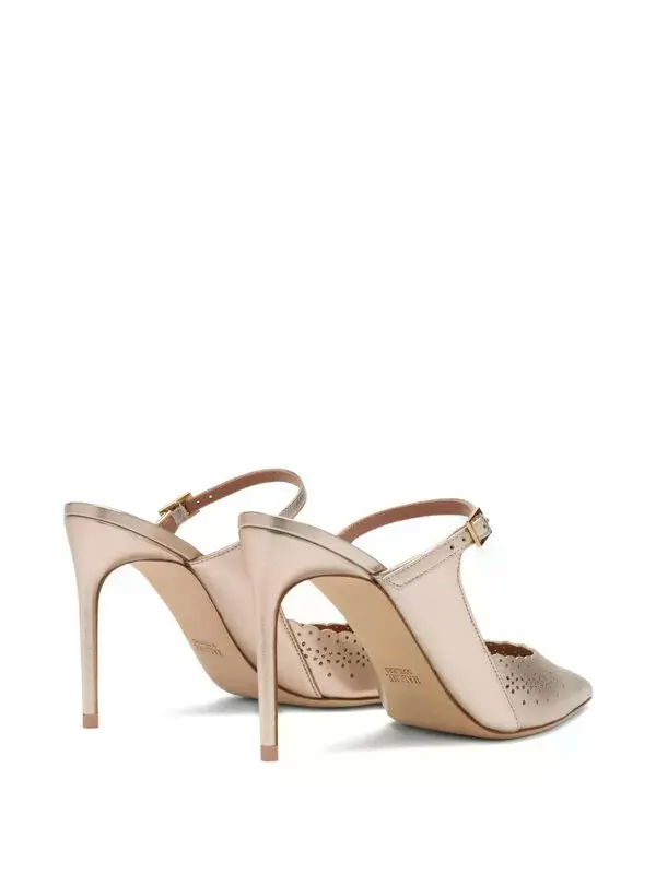 MALONE SOULIERS Bardot Broderie-detail Mules