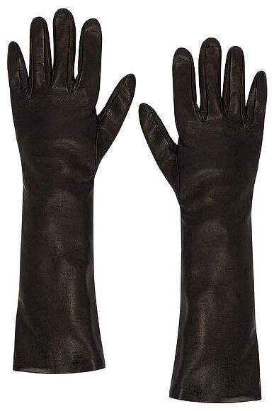 Nour Hammour Elbow Length Leather Gloves