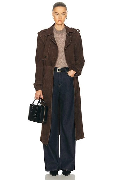 ARMA Benedict Suede Trench Coat