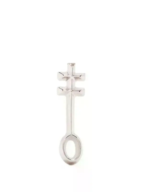 CAPSULE ELEVEN Tone Egyptian Nefer Symbol Charm - Silver