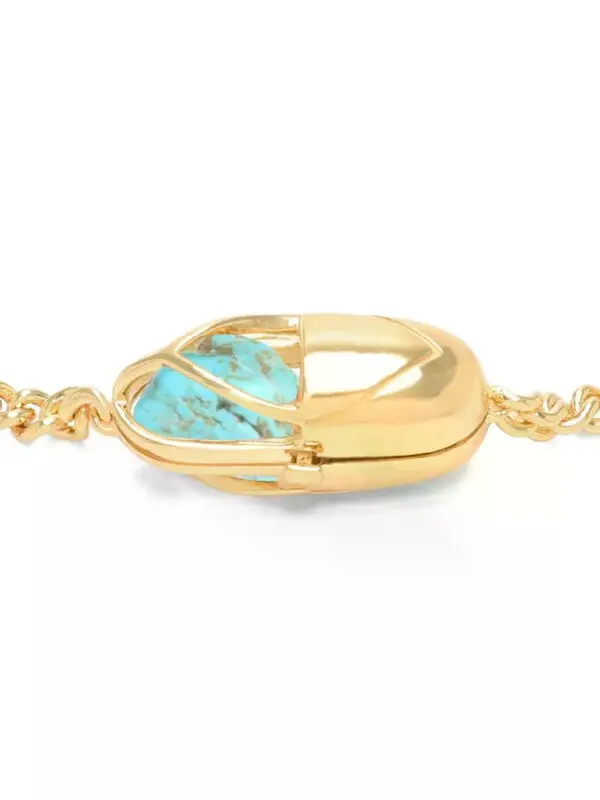 CAPSULE ELEVEN Crystal Turquoise Necklace - Gold