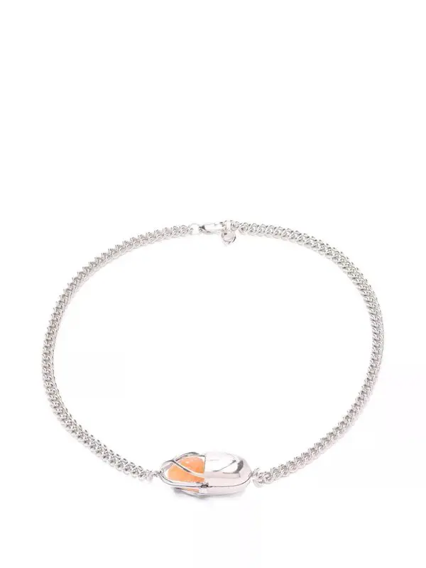 CAPSULE ELEVEN Sterling Carnelian Necklace - Silver