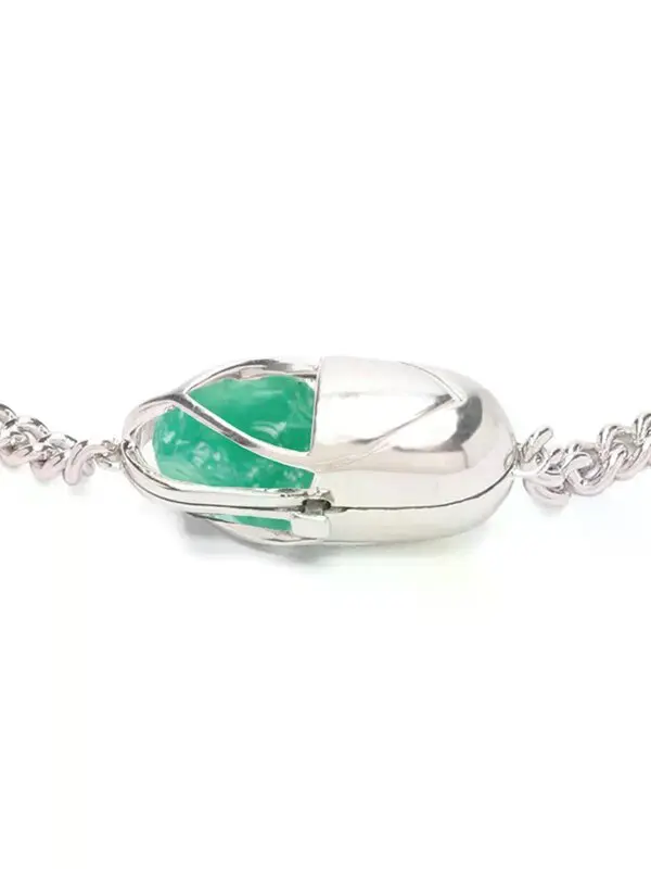 CAPSULE ELEVEN Crystal And Onyx Necklace - Silver