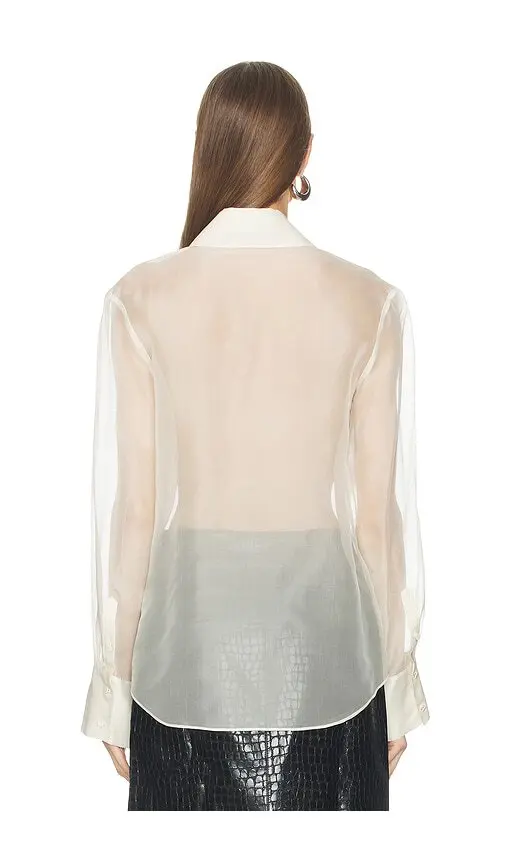 SEROYA Estella Silk Top - Beige