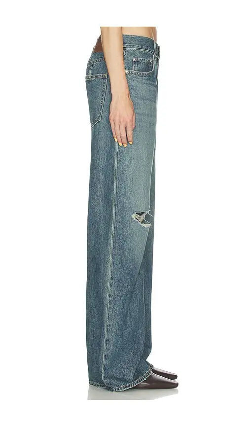 Helmut Lang Relaxed Destroyed Bootcut Jeans - Denim-medium