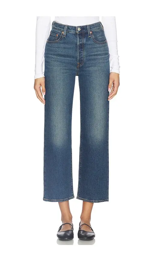 LEVI'S Ribcage Straight Ankle Jeans