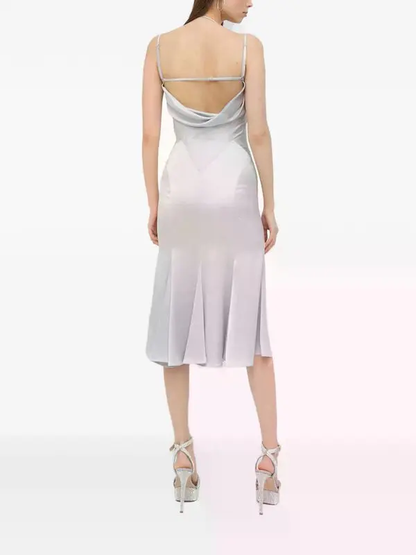 TRUSSARDI Cowl-neck Paneled Midi Dress