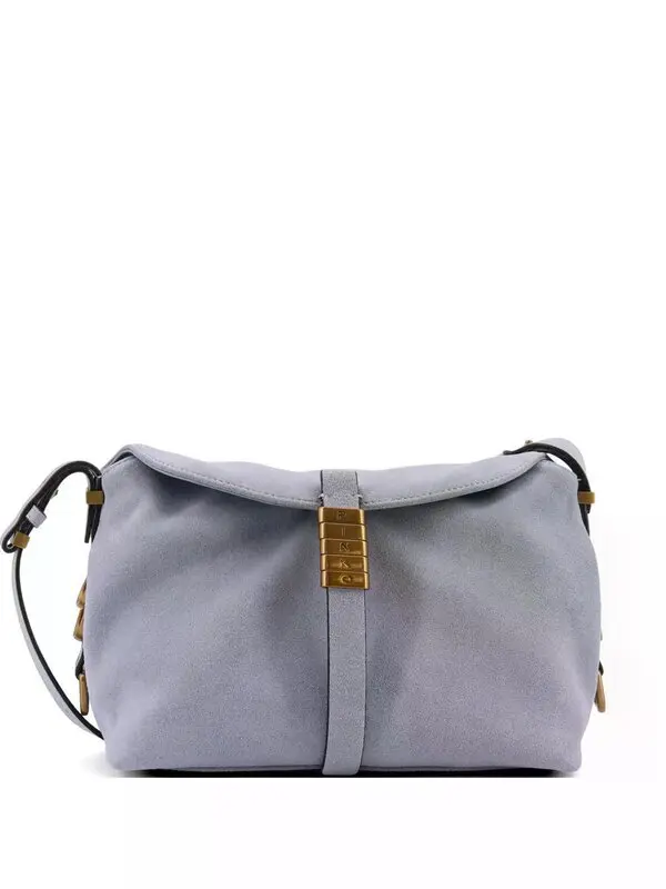 Pinko Logo-lettering Shoulder Bag - Blue