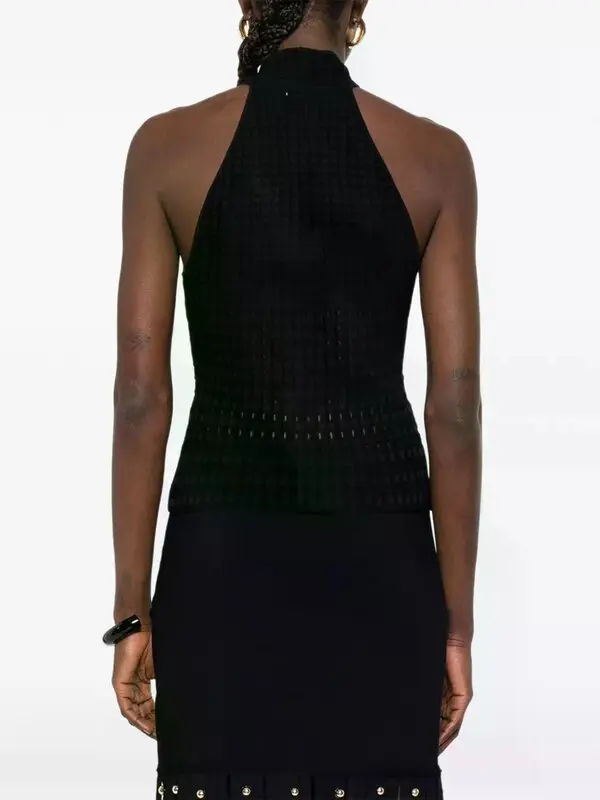Simkhai Halterneck Textured Knit Top