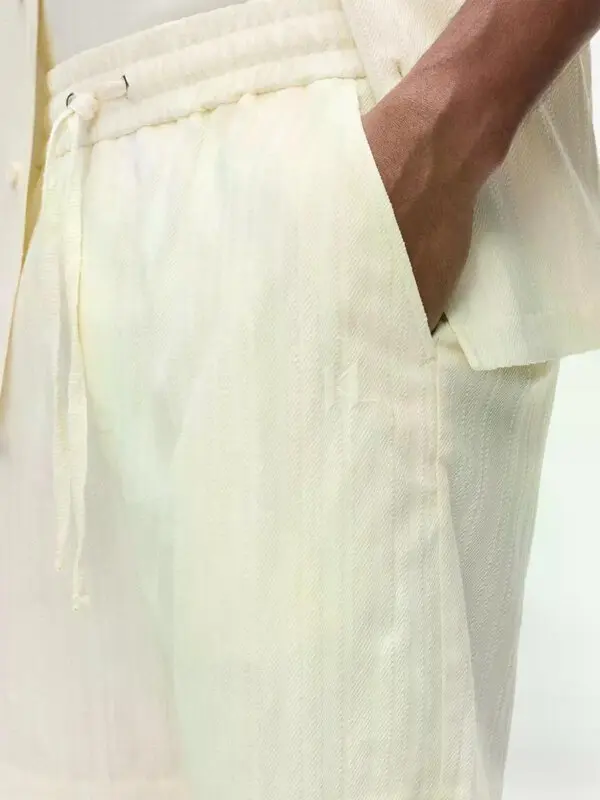 Karl Lagerfeld Structured Drawstring Shorts
