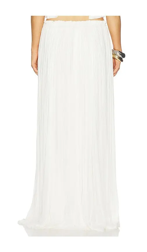 Hanne Bloch Silk Tulle Maxi Skirt - Ivory