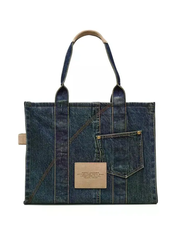 Marc Jacobs Denim Suede-pocket Tote Bag
