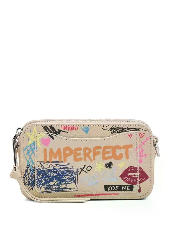 Marc Jacobs Punk Scribble Snapshot Crossbody Bag - Neutrals