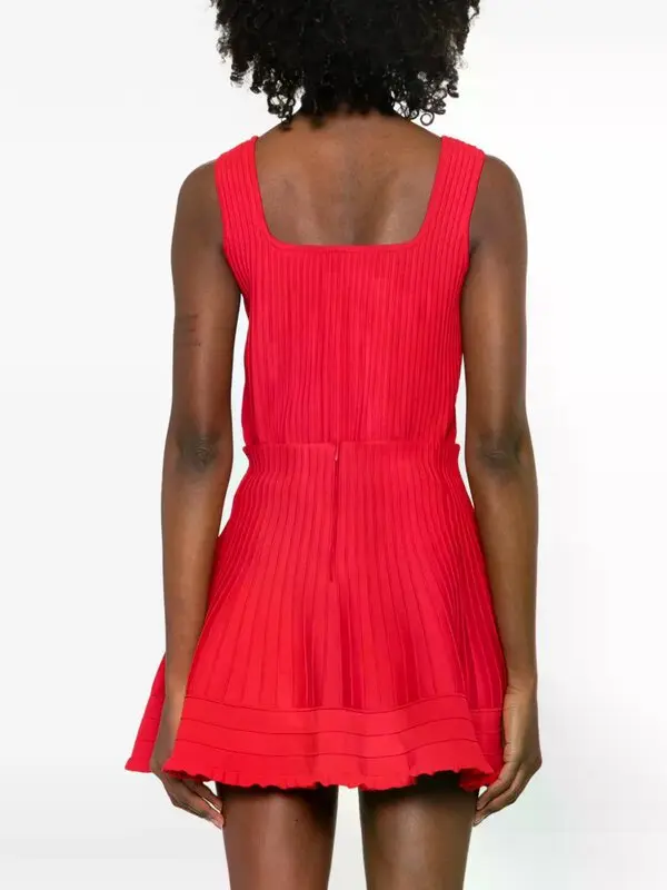 Maje Compact Knit Flared Skirt
