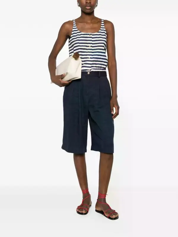 Maje Linen-blend Bermuda Shorts
