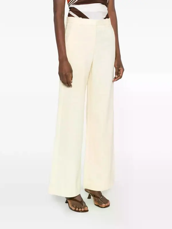 Maje Belt-loops Wide-leg Trousers