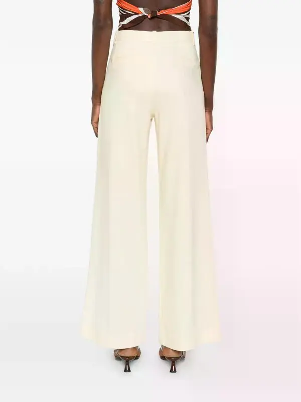 Maje Belt-loops Wide-leg Trousers
